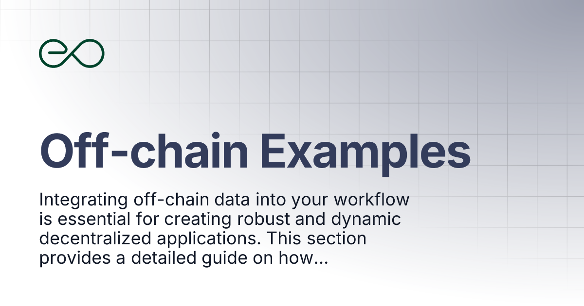 Off-chain Examples | EO