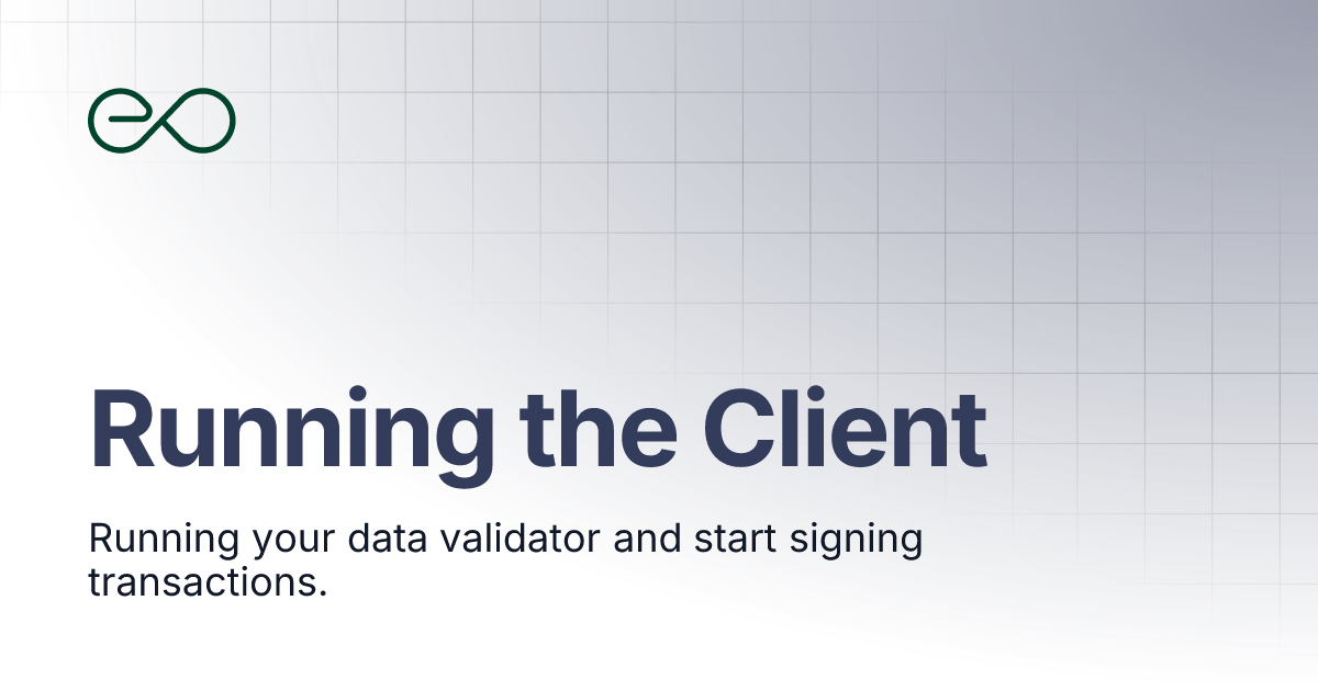 Running the Client | EO