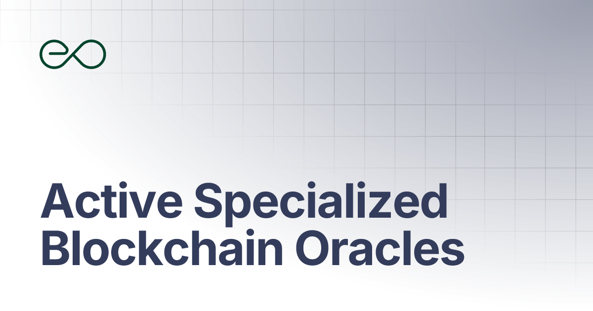 Active Specialized Blockchain Oracles | EO